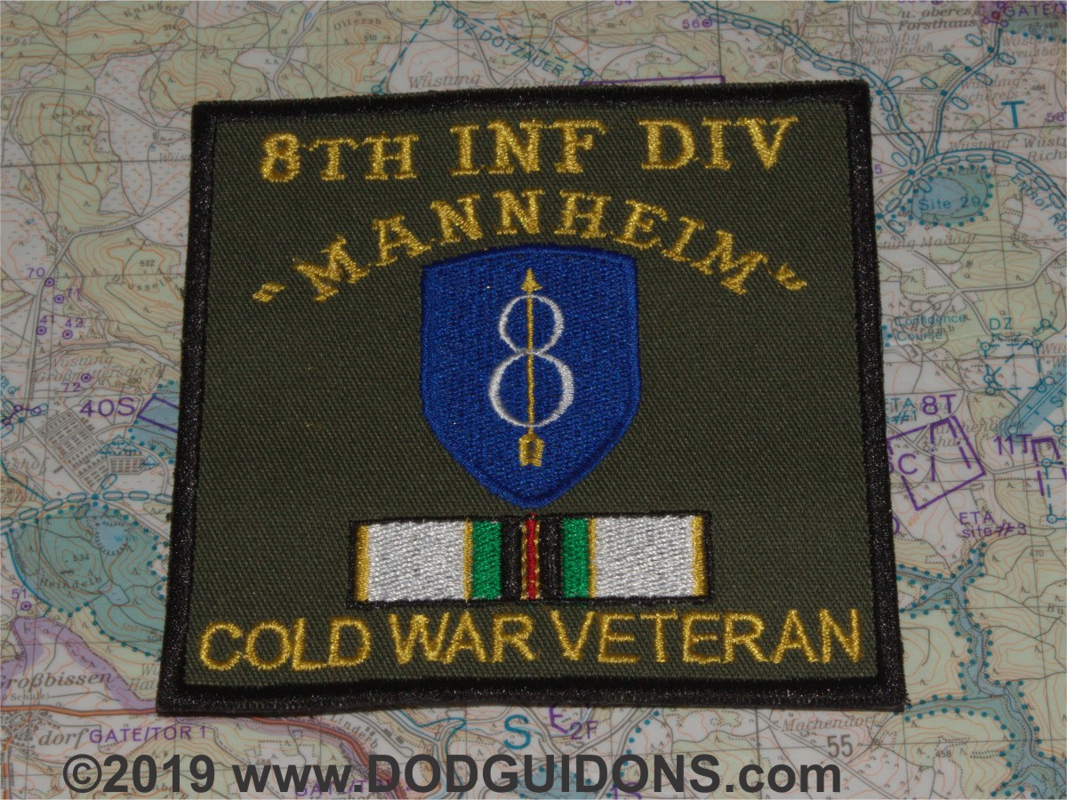 8th Id Cold War Veteran Patch Wildflecken B16