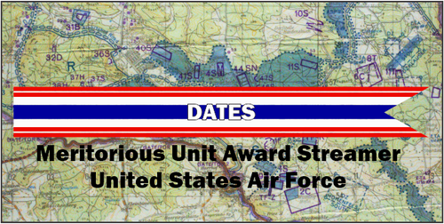 Air Force Meritorious Unit Streamer For Guidon