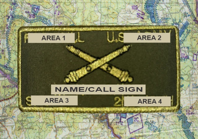 Identification Patch/Tag with Fastener For USMC Military Flak Jacket