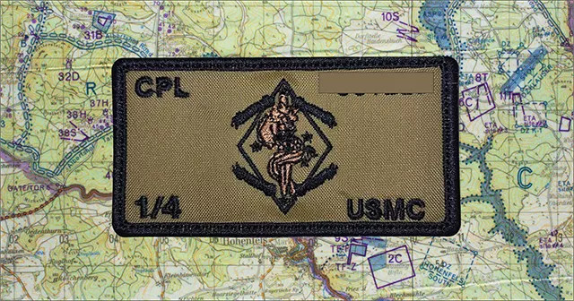 1/4 Marines Kill Patch USMC for Plate Carrier