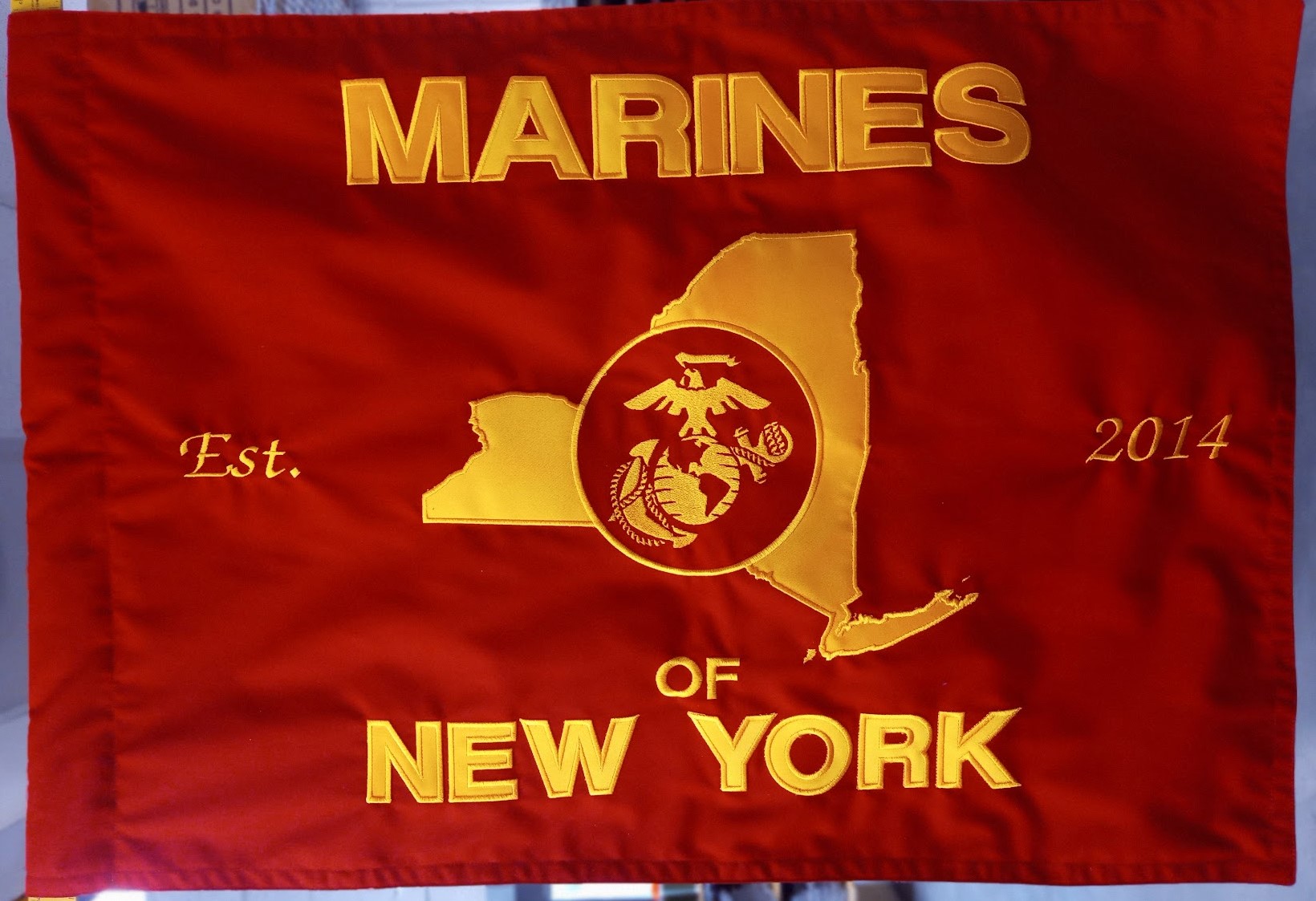 Guidon for the Marines of New York - DODGuidons Flags and Streamer