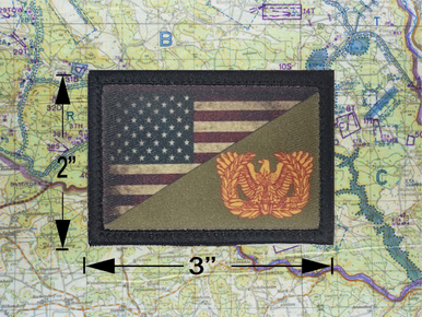 Warrant Officer US Flag Patch V20 - DODGuidons Flags and Streamer