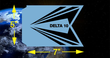 5x7 Space Force Space Training and Readiness Command Mini Guidon For Frame