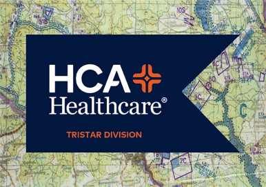 HCA Healthcare Custom Guidon Tristar
