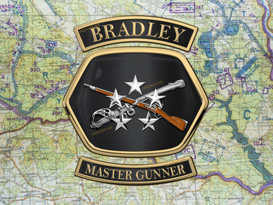 Bradley Master Gunner Wall Art Metal Sign