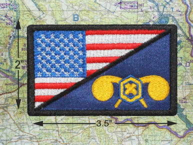 Chemical CBRN Us Flag Tactical Patch B7