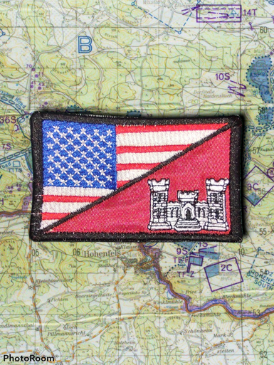 Engineer with US Flag in Full Color X12