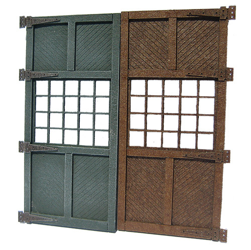 HO Scale - 15' Standard Gauge Engine House Doors w/Hinges