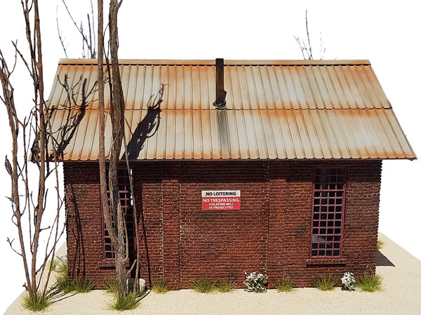 HO Scale - Brick Pumping Station Kit