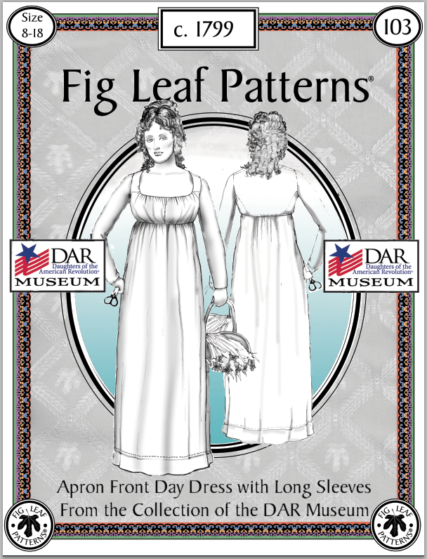 1799 Apron Front Dress Pattern - DAR Shopping