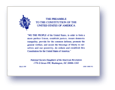 Preamble of the Constitution of the USA Card (25 per pack) - DAR Shopping