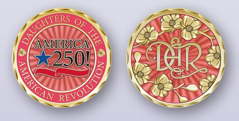 DAR America 250! Challenge Coin - DAR Shopping