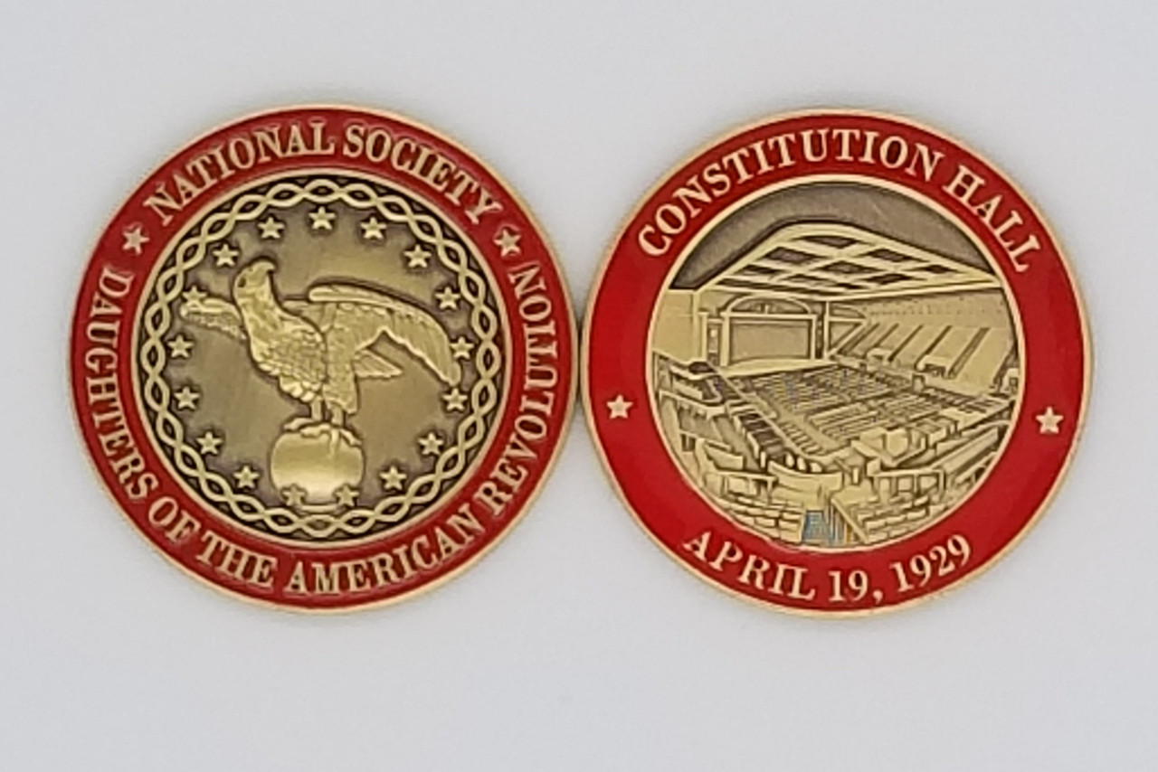Interior Constitution Hall Challenge Coin - DAR Shopping