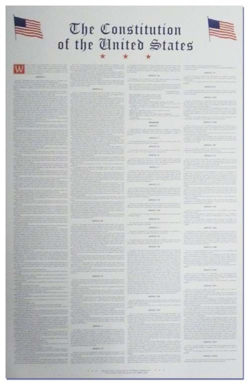 US Constitution Poster - DAR Shopping