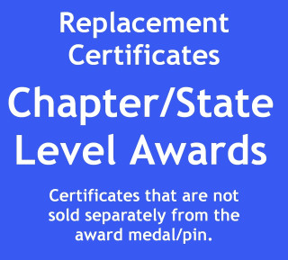 Replacement Certificate - Chapter/State Level - DAR Shopping