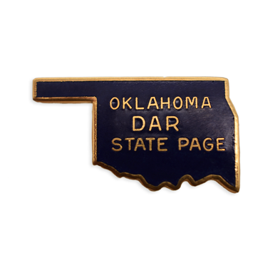 Oklahoma State Page Pin - DAR Shopping