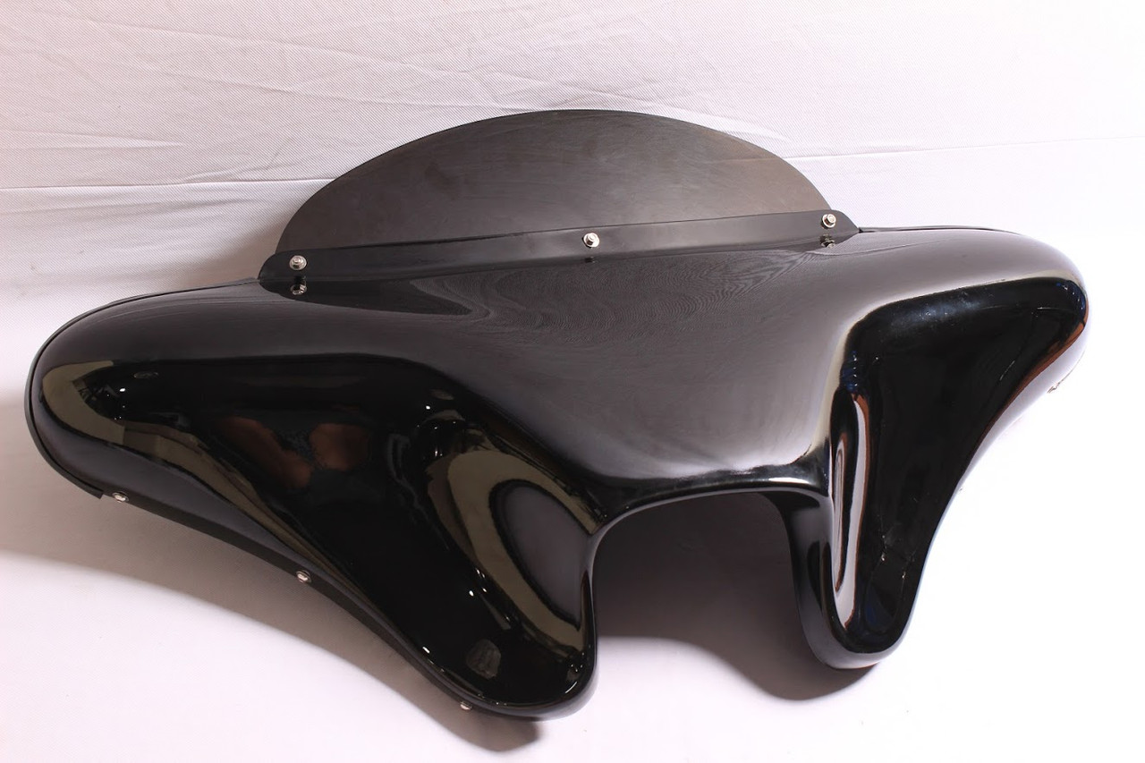 Painted Batwing Fairing Windshield for Harley Softail Custom Deuce ...