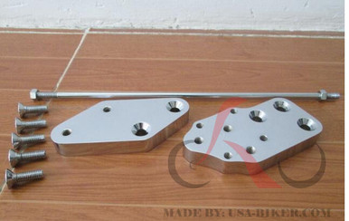 Chrome 3" Forward Control Extension Kit for Harley Softail Bad Boy ...