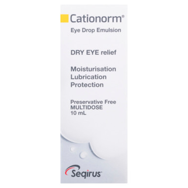 Cationorm Eye Drop Emulsion Dry Eye Relief 10mL | Blooms The Chemist
