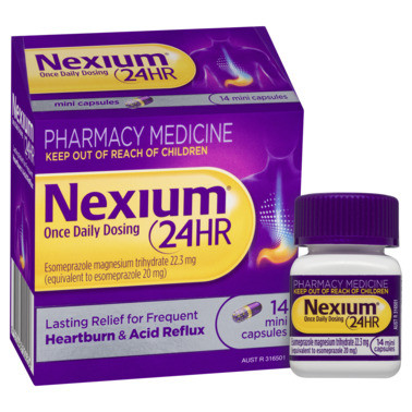 Nexium® 24HR 20mg Mini Capsules | Blooms The Chemist