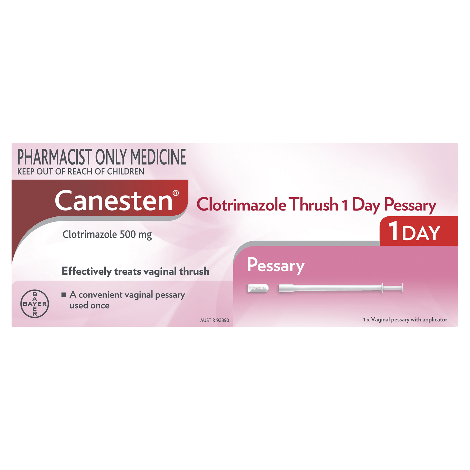 Canesten Once Pessary 500mg (S3) | Blooms The Chemist