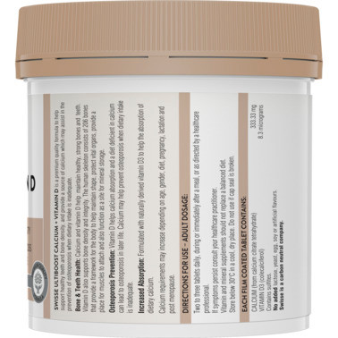 Swisse Ubst Calc + Vit D Tab 150 | Blooms The Chemist
