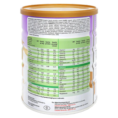 Pediasure Organic Vanilla 800g | Blooms The Chemist