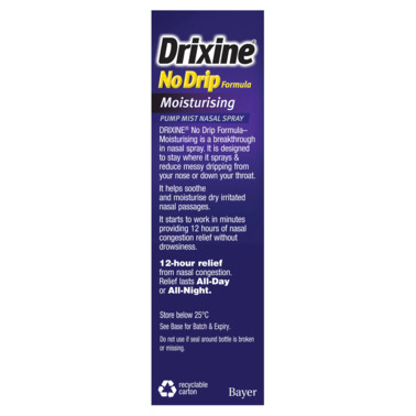 Drixine Orig N/Drip Moist Spry 15Ml | Blooms The Chemist