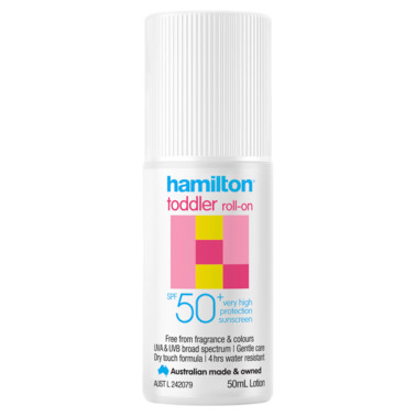 Hamilton Sunscreen Toddler Roll-On SPF 50+ 50mL - Blooms The Chemist