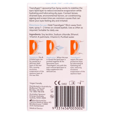 BioRevive Tears Again Spray 10mL | Blooms The Chemist