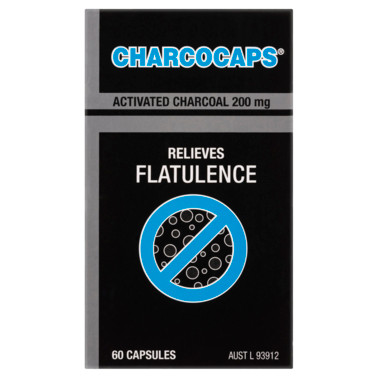 Charcocaps 200mg 60 Capsules | Blooms The Chemist