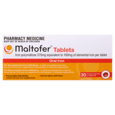 Malt Maltofer 100Mg - 30 Tablets | Blooms The Chemist