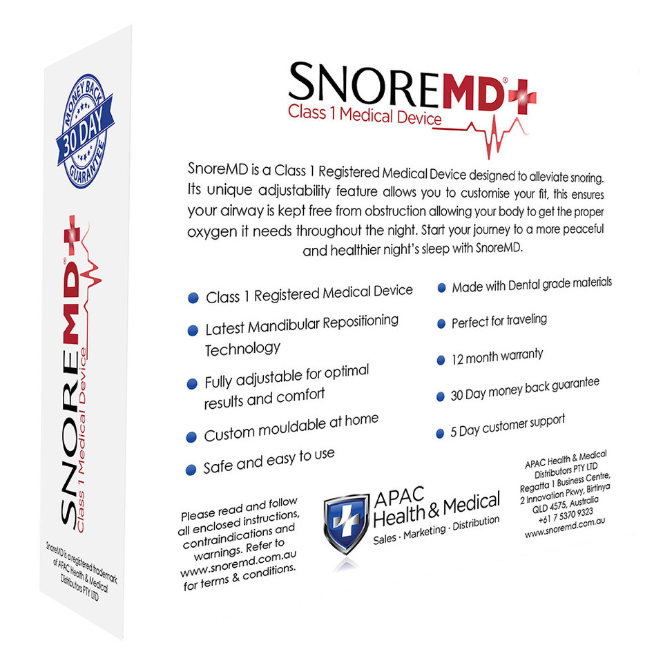Snore MD Anti Snoring Mouth Guard | Blooms The Chemist