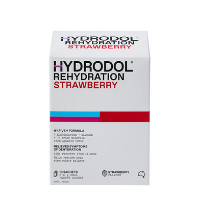 Hydrodol Rehydration Strawberry 6.6g 10 Sachets | Blooms The Chemist