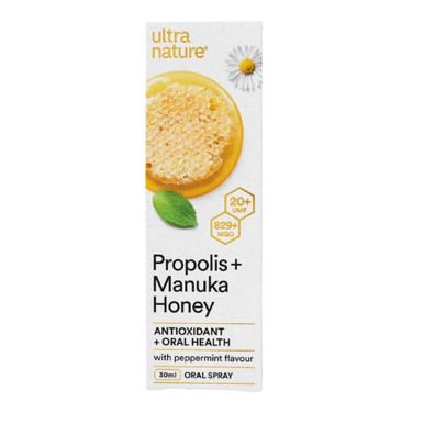 Ultra Nature Propolis And Manuka 20+ Oral Spray 30mL | Blooms The Chemist
