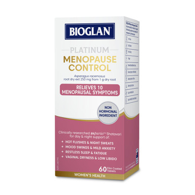Bioglan Platinum Menopause Control 60 Capsules | Blooms The Chemist