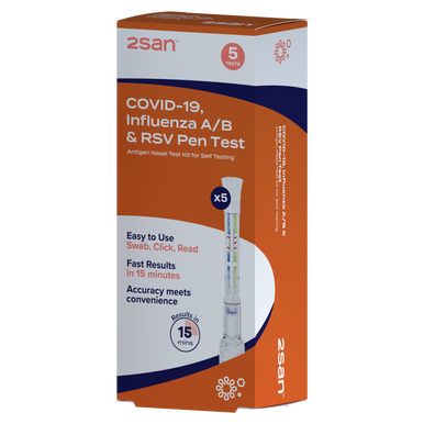 2San Covid-19, Influenza A/B & RSV Test 5 Pack | Blooms The Chemist