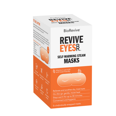 BioRevive Self Heating Steam Eye Mask 5 pack | Blooms The Chemist