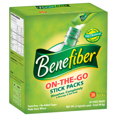 Benefiber Fiber Supplement On-The-Go Sticks 28pk | Blooms The Chemist