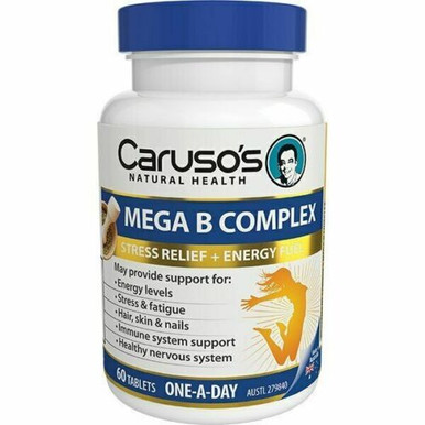 Carusos Mega B Complex Tablets 60Pk | Blooms The Chemist
