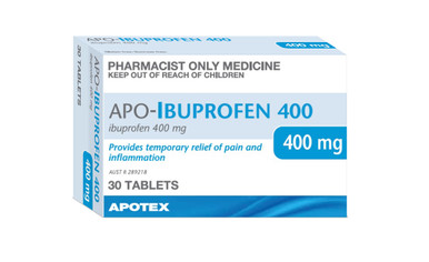 Apo Ibuprofen 400mg 30 Tablets (S3) | Blooms The Chemist