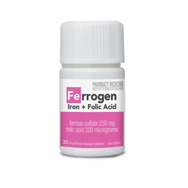 Ferrogen Iron & Folic Acid Mr 30 Tablets | Blooms the Chemist