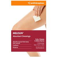 Melolin 5cm x 5cm Pack 5 | Blooms the Chemist