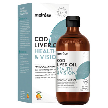 Melrose Omega Cod Liver Oil Health & Vision 500ml | Blooms the Chemist