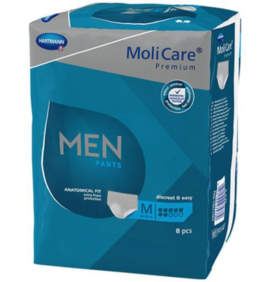 Molicare Continence Aid Pant Premium Men 7 Drop Medium 8 Pack | Blooms ...