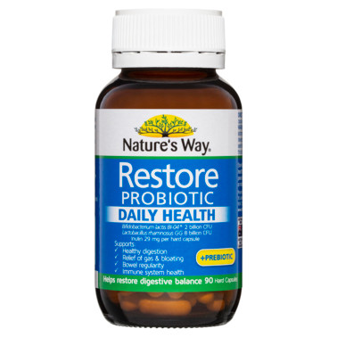 Nature's Way Restore Probiotic Daily Health 90 Capsules | Blooms the ...