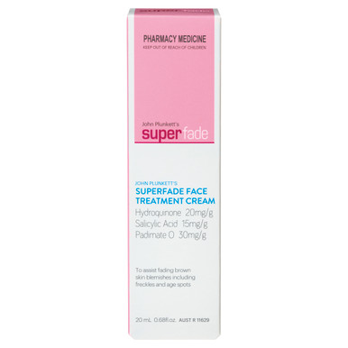 Superfade John Plunkett's Face Treatment Cream 20ml | Blooms the Chemist
