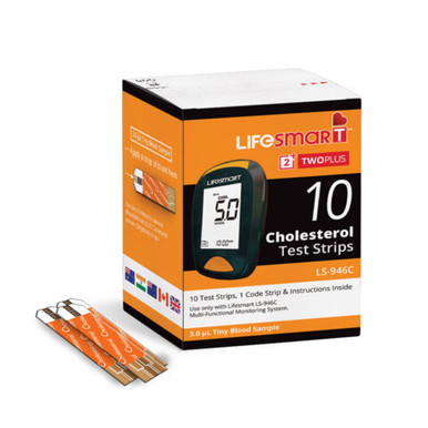 LifeSmart Cholesterol Test Strips 10 - Blooms The Chemist