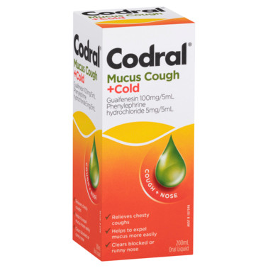 Codral Mucus Cough + Cold 200mL | Blooms The Chemist