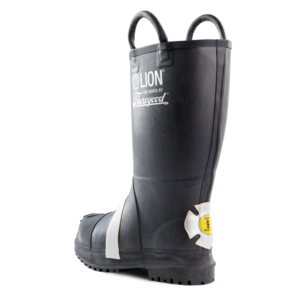 LION by Thorogood Hellfire Rubber Insulated Felt Firefighting Boot with ...